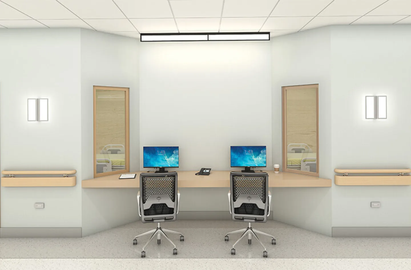 Poste de soins infirmiers | Éclairage Axis